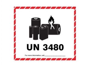 UN3480 Lithium Battery Handling Mark - Dangerous Goods